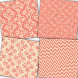 Coral and Sand Digital Paper: "coral and Sand Patterns " Coral ...