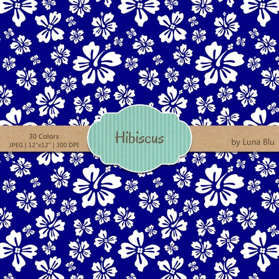 Hibiscus Digital Paper