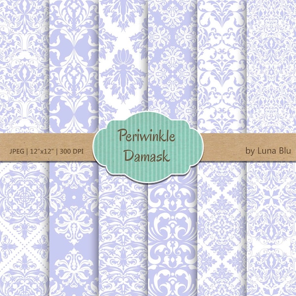 Periwinkle Digital Paper - Etsy