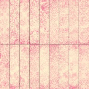 Pink Distressed Damasks, Pink Grunge Digital Papers, Distressed Digital ...