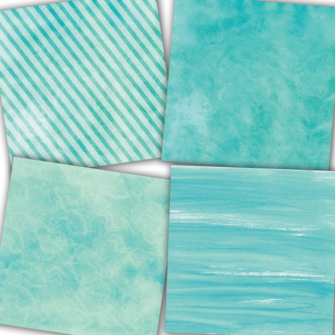 Textured Digital Paper: turquoise Textures | Etsy