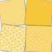 Mustard Digital Paper: "mustard Patterns" Yellow Digital Paper for ...