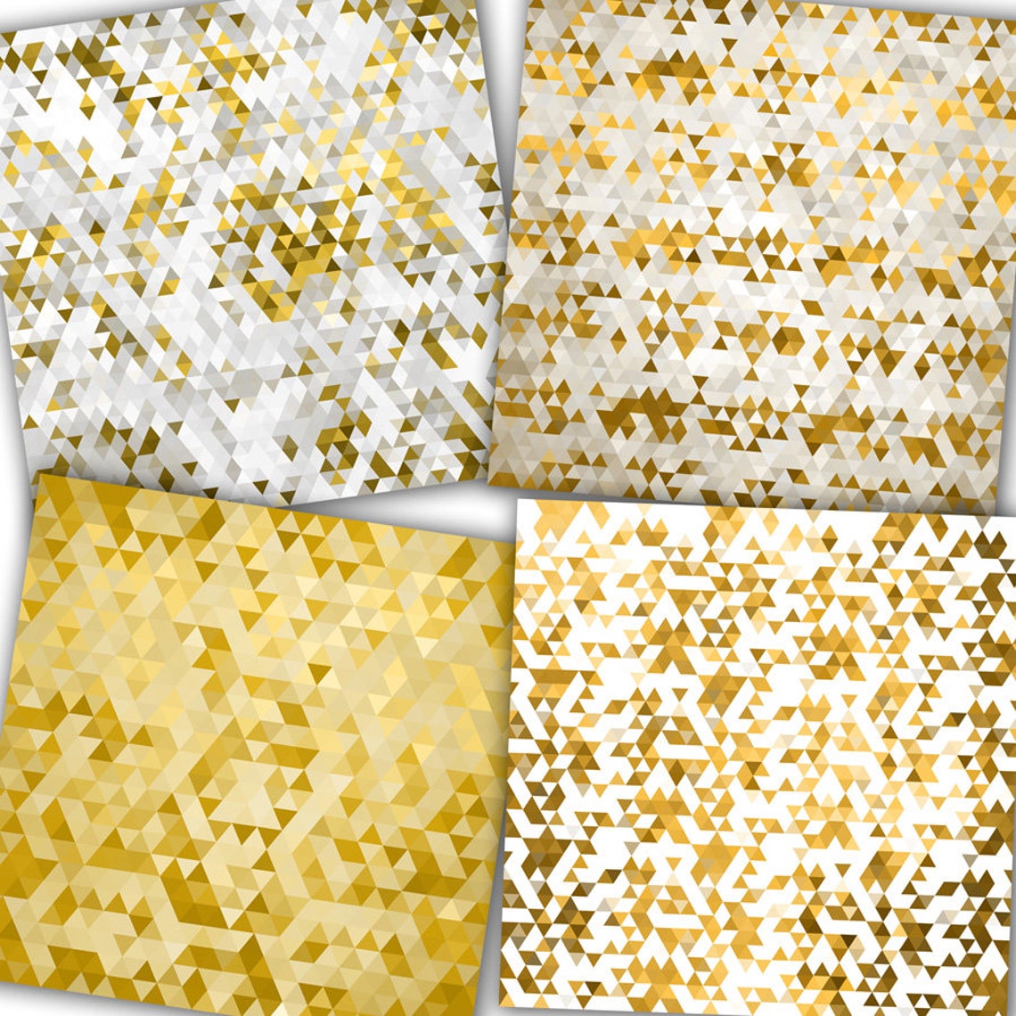 Triangle Digital Paper: golden Triangles Seamless - Etsy
