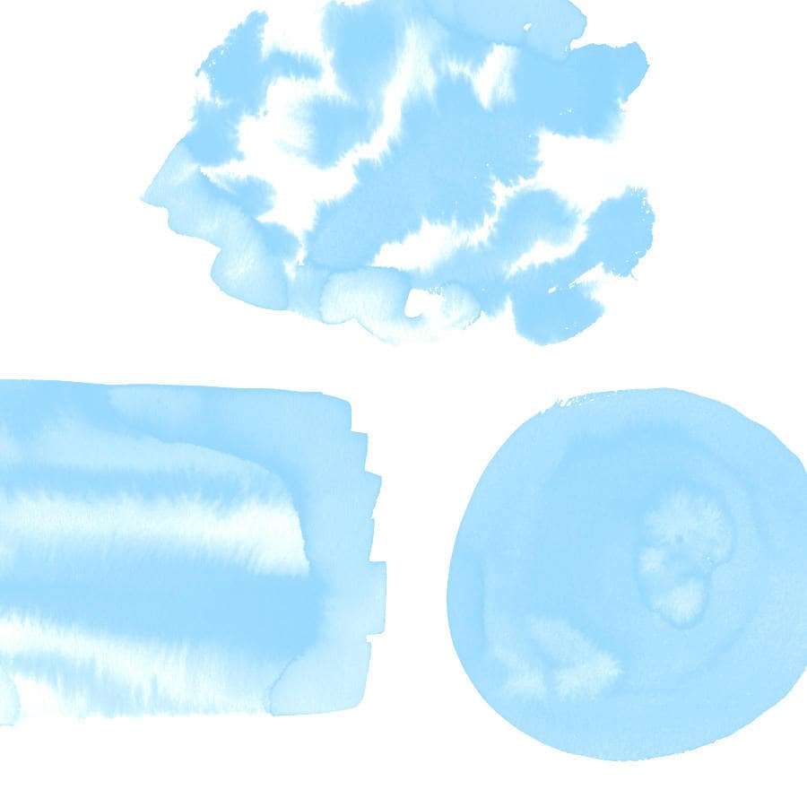 Watercolor Splash Clipart Blue Watercolor Splashes Blue | Etsy