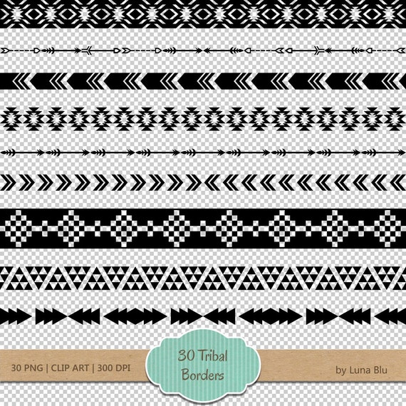Aztec Borders Clip Art