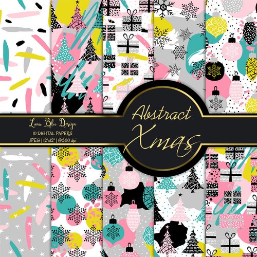 Christmas Backgrounds Seamless Christmas Digital Paper Pack - Etsy