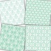 Damask Digital Paper: "mint Damasks" Mint Green Scrapbook Paper, Damask ...