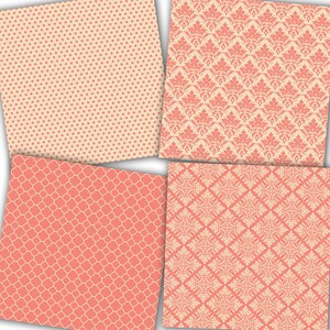 Coral and Sand Digital Paper: "coral and Sand Patterns " Coral ...