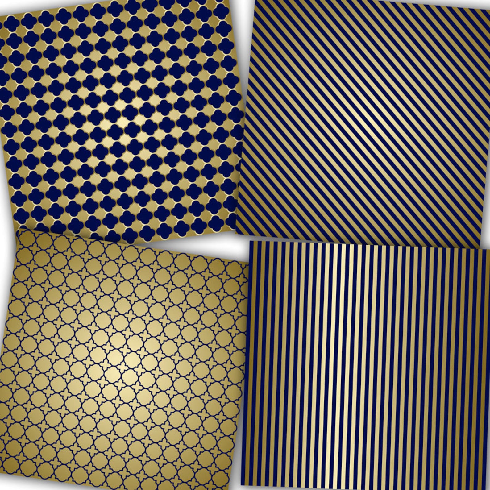 Navy and Gold Digital Paper: navy and Gold Patterns | Etsy