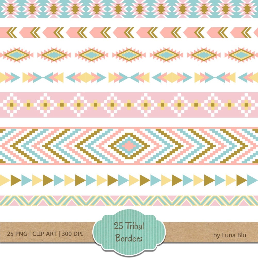 Aztec Clipart Borders