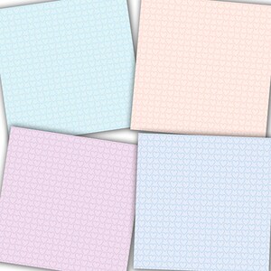 Heart Digital Paper Pack: "pastel Hearts" Pastel Digital Paper, Heart ...