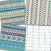 Tribal Digital Paper: Tribal Patterns in Pantone Spring Colors, With ...