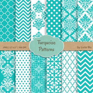 Turquoise Patterns - Etsy