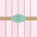 Baby Pink Digital Paper: "baby Pink Patterns" Soft Pink, Light Pink ...