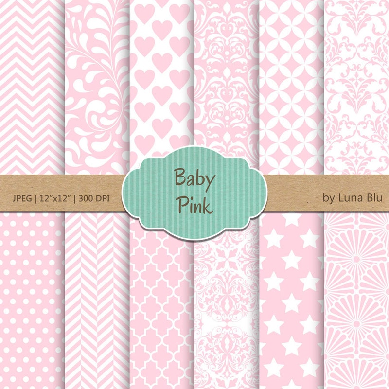 Pink Digital Paper - Etsy