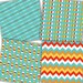 Tribal Digital Paper: " Tribal Patterns" With Triangles, Chevron ...
