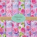 Floral Digital Paper: watercolor Floral Pink and - Etsy