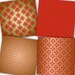 Red and Gold Digital Paper: red and Gold Christmas Metallic Gold ...