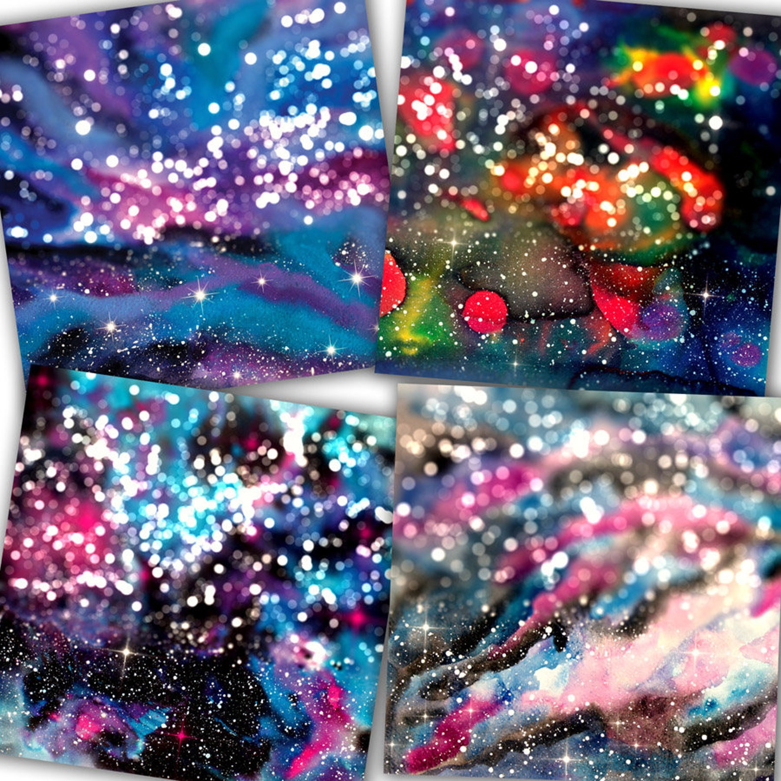 Bokeh Digital Paper: galaxy Bokeh Galaxy Digital Paper, Bokeh ...