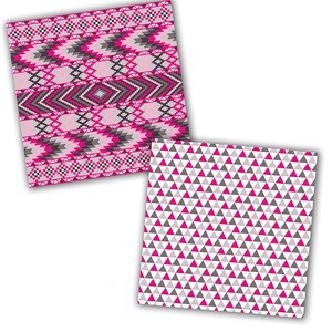 Tribal Digital Paper: " Tribal Patterns" Pink and Grey, With Triangles ...