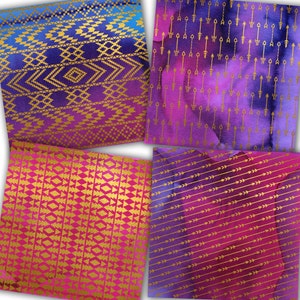 Tribal Digital Paper "watercolor Tribal" Gold Tribal Digital Paper ...