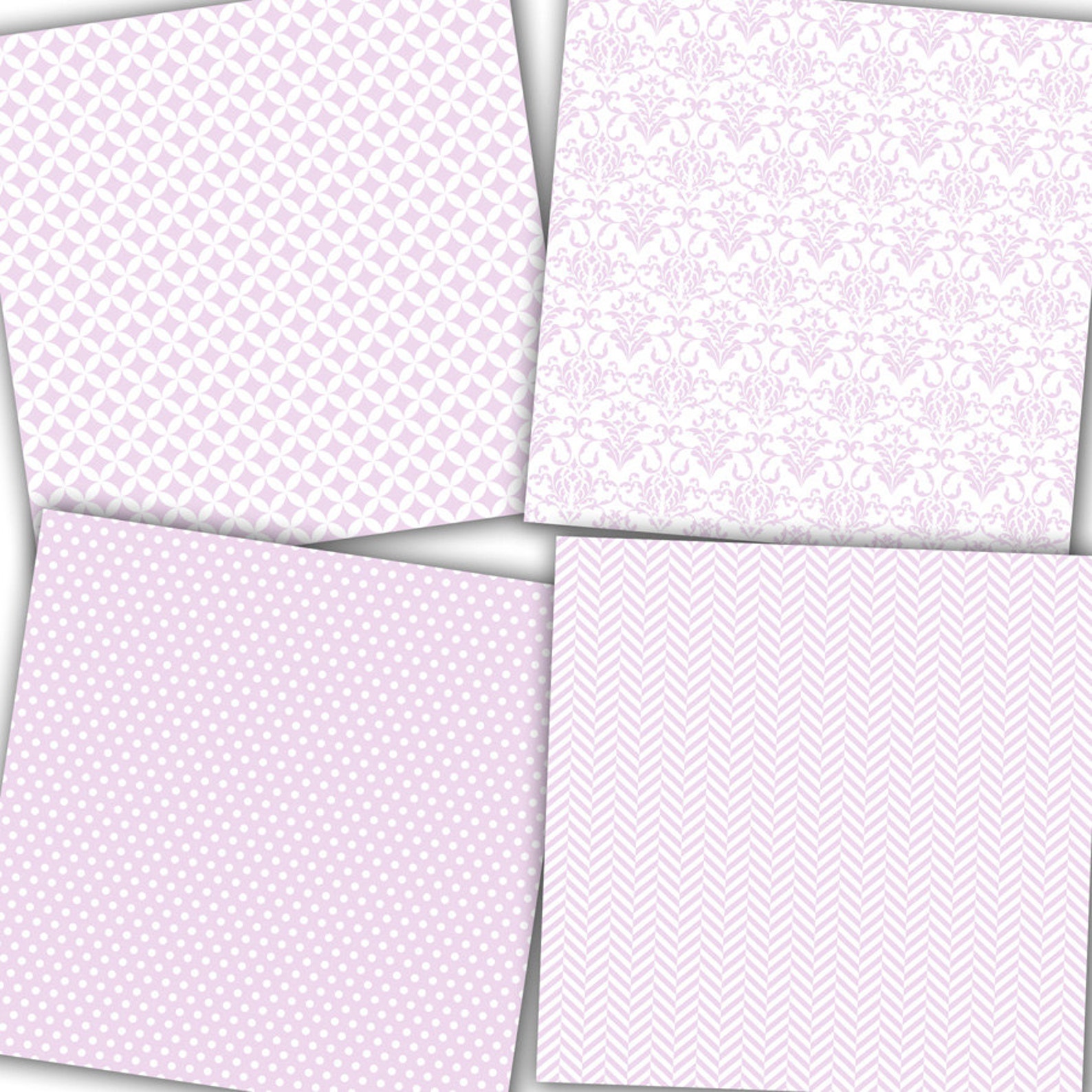 Lilac Digital Paper: Baby Lilac Patterns soft | Etsy