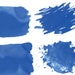 Watercolor Splash Clipart Blue Watercolor Brush Strokes Blue - Etsy