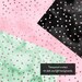 Rose Gold Digital Overlays, Rose Gold Confetti Overlays, Transparent ...