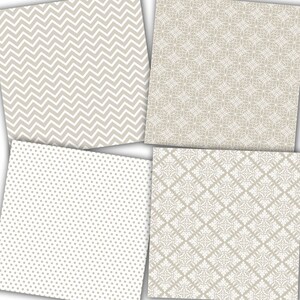 Gray Digital Paper: "gray Patterns " Gray Scrapbook Papers, for ...