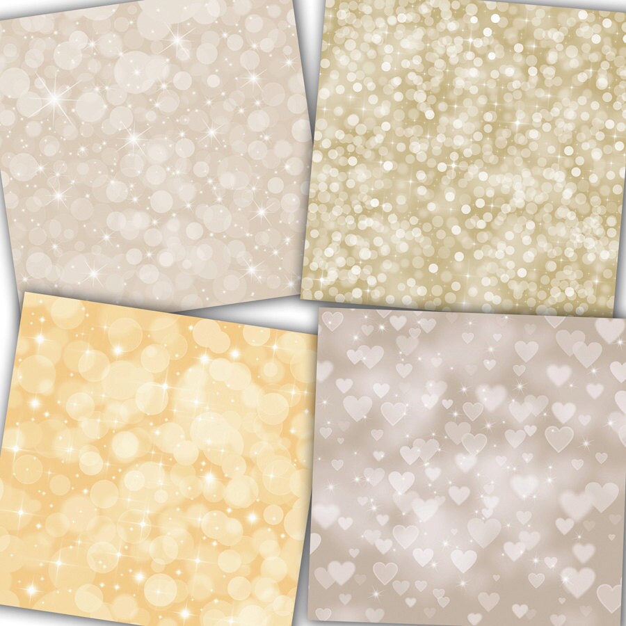 Bokeh Digital Paper Pack: Champagne Bokeh - Etsy
