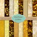 Gold Digital Paper: "gold Bokeh and Glitter" Bokeh Digital Paper, Gold ...