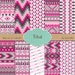 Tribal Digital Paper: " Tribal Patterns" Pink and Grey, With Triangles ...