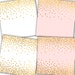 Gold Confetti Digital Paper: "blush White and Gold Confetti" Blush and ...