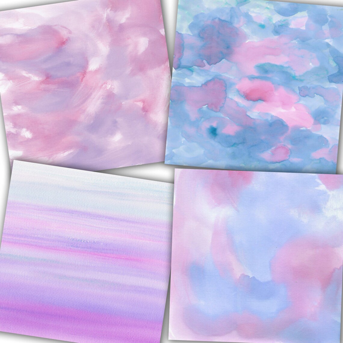 Watercolor Digital Paper: Watercolor Backgrounds | Etsy