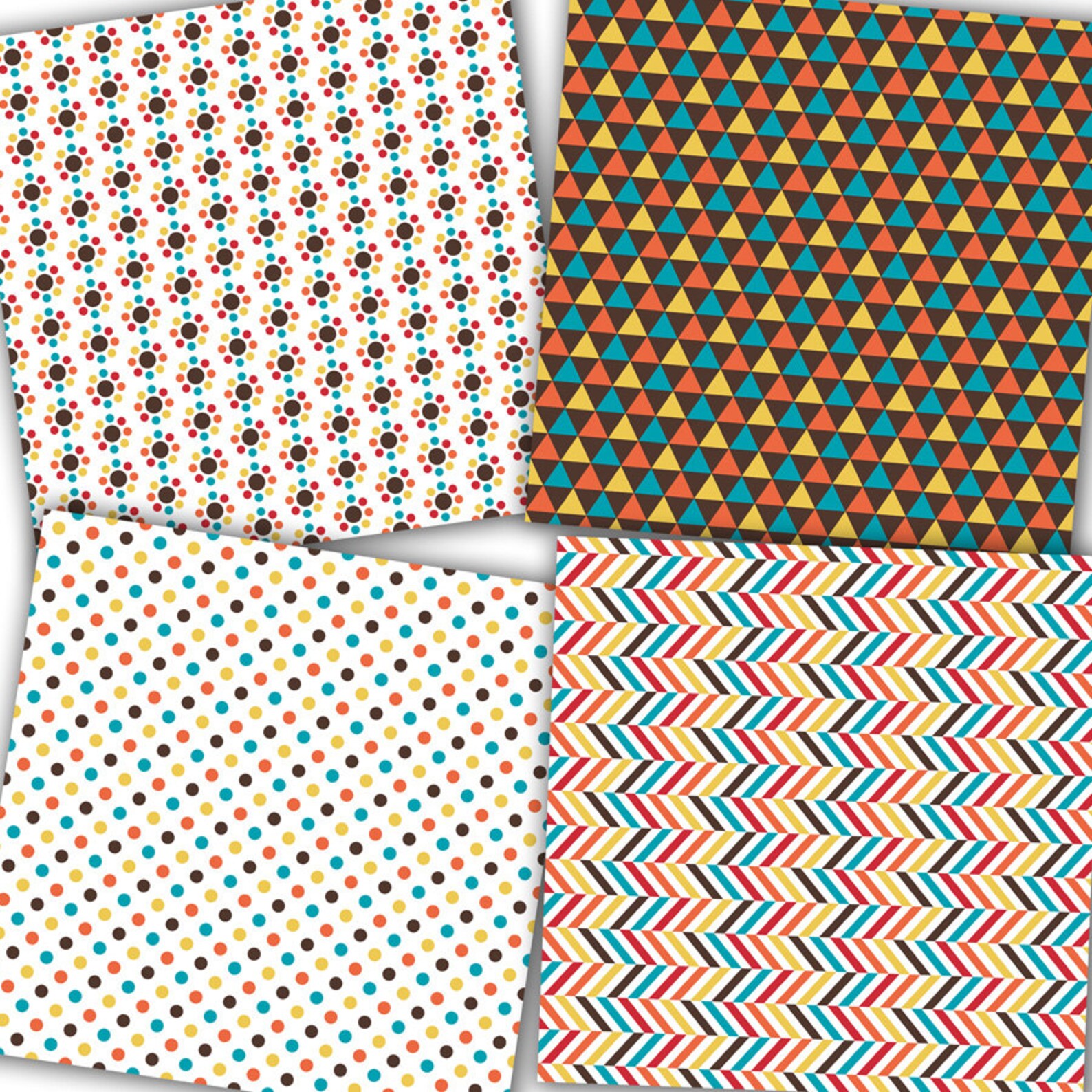 Geometric Digital Paper: Geometric Patterns | Etsy