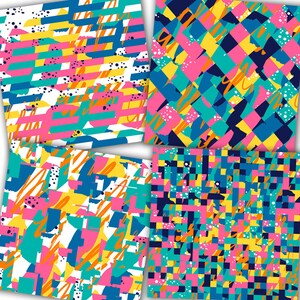 Bright Digital Paper, Bright Modern Digital Paper, Seamless Abstract ...