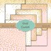 Gold Confetti Digital Paper: blush White and Gold | Etsy