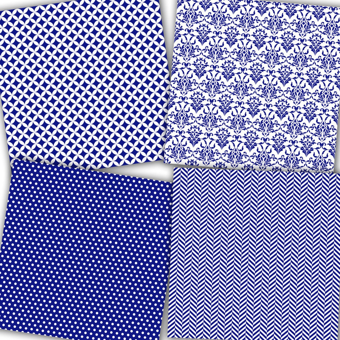 Navy Digital Paper: navy Blue Patterns - Etsy