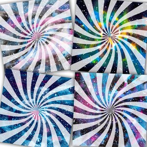 Starburst Digital Paper, Galaxy Digital Paper, Night Sky Digital Paper ...