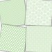 Baby Green Digital Paper: "baby Green Patterns" Soft Green, Light Green ...