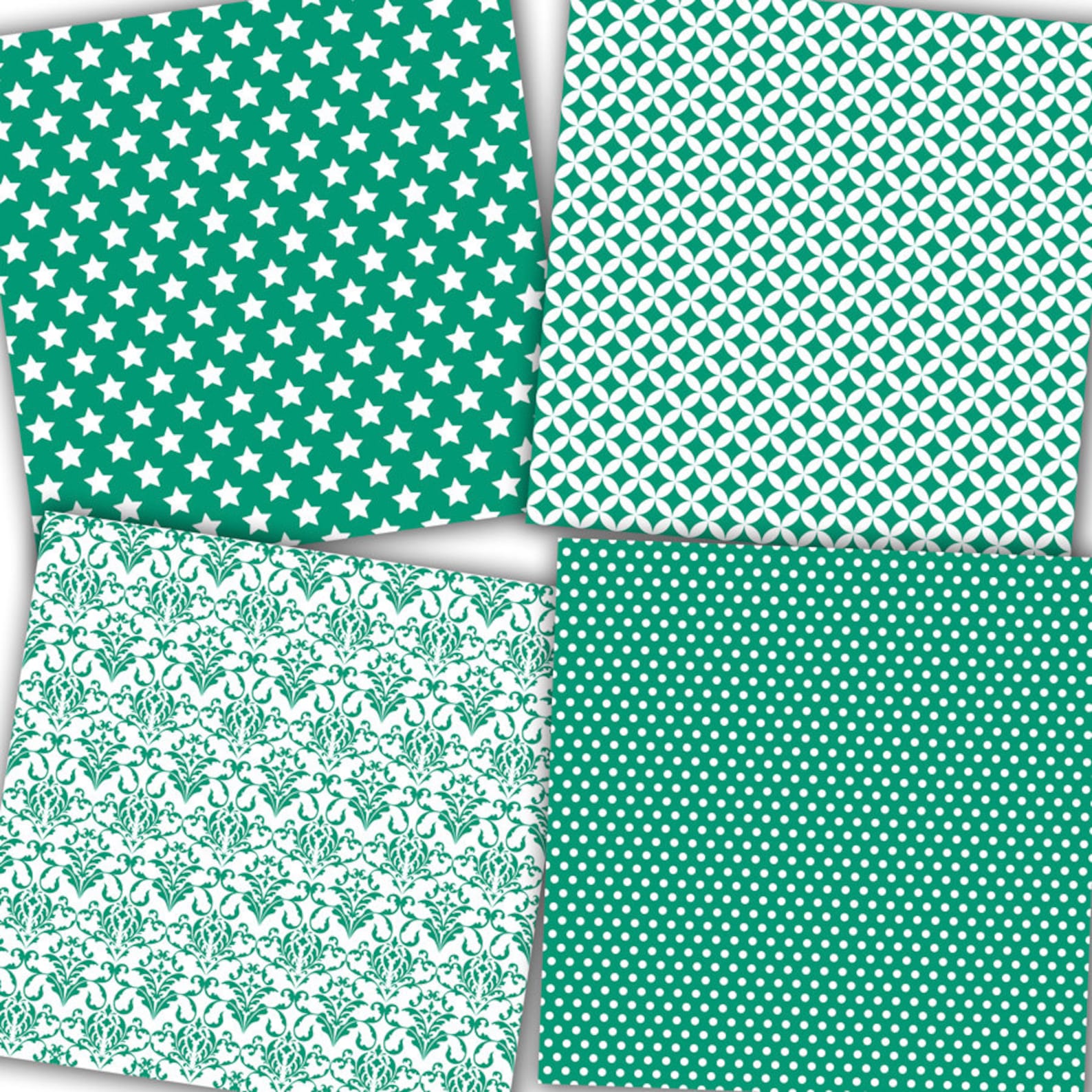 Emerald Digital Paper: emerald Patterns for - Etsy Ireland
