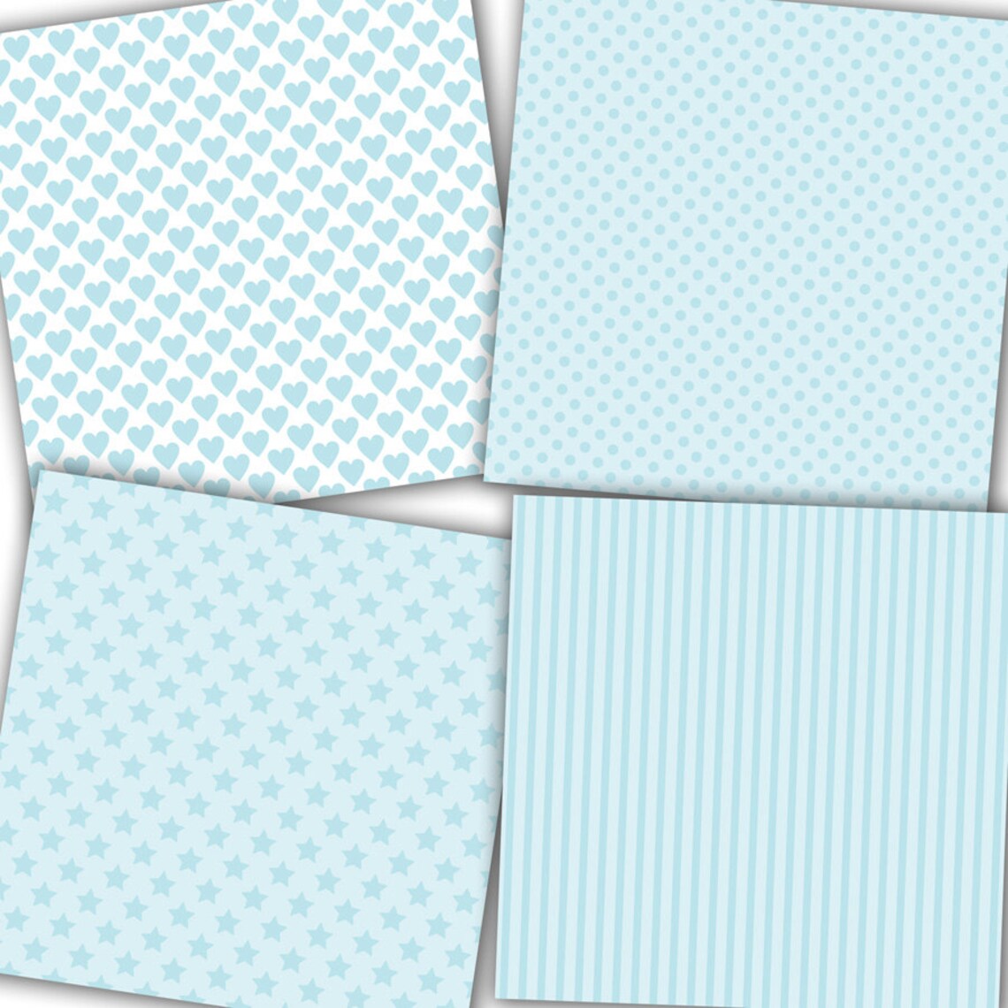 Baby Boy Digital Paper Pack: it's a Boy Light | Etsy
