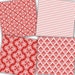 Red Digital Paper: red Patterns Christmas Red Scrapbook Papers, for ...