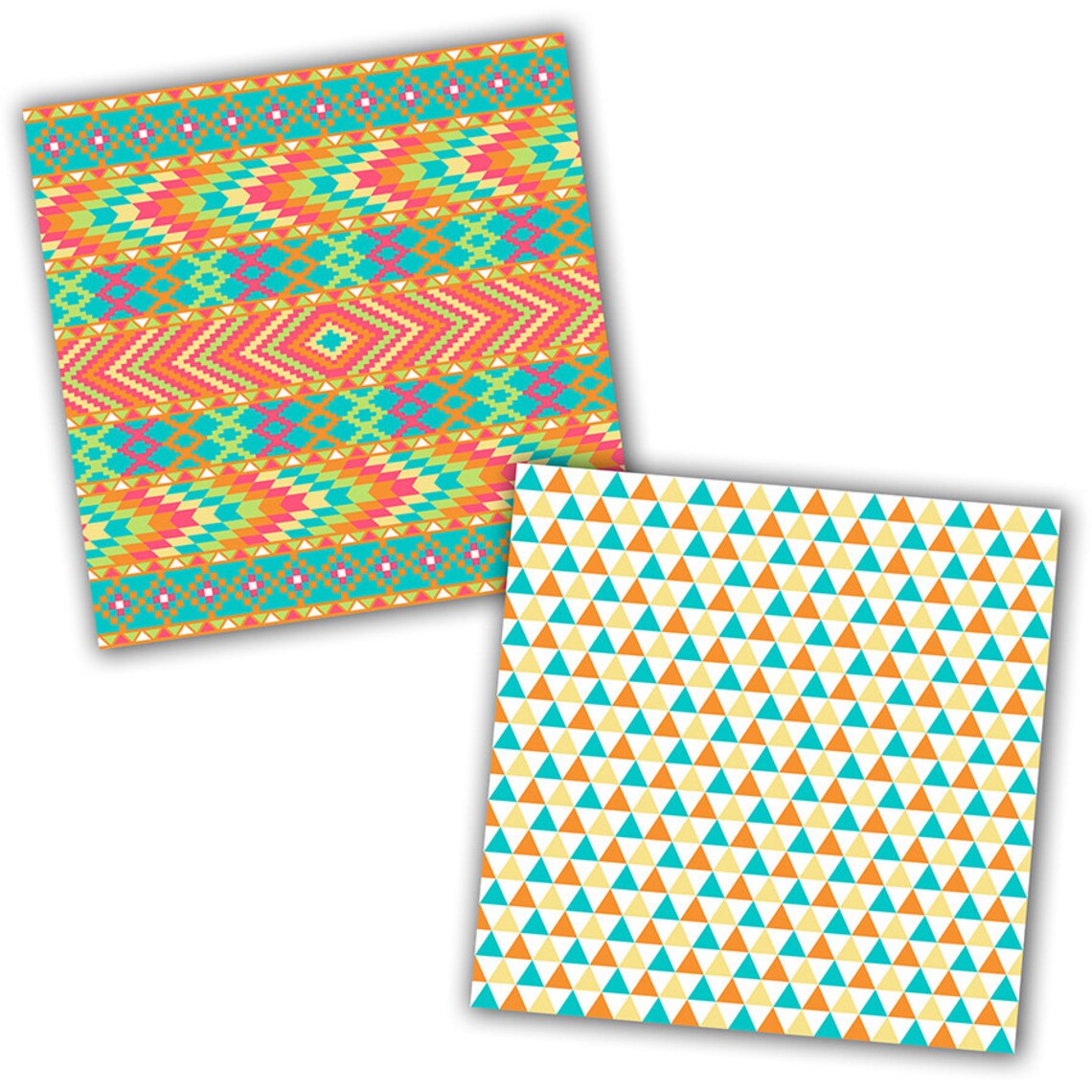 Tribal Digital Paper: spring Tribal Patterns | Etsy