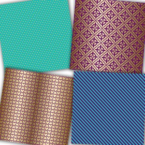 Turquoise and Purple Digital Paper: "turquoise and Purple Papers" for ...