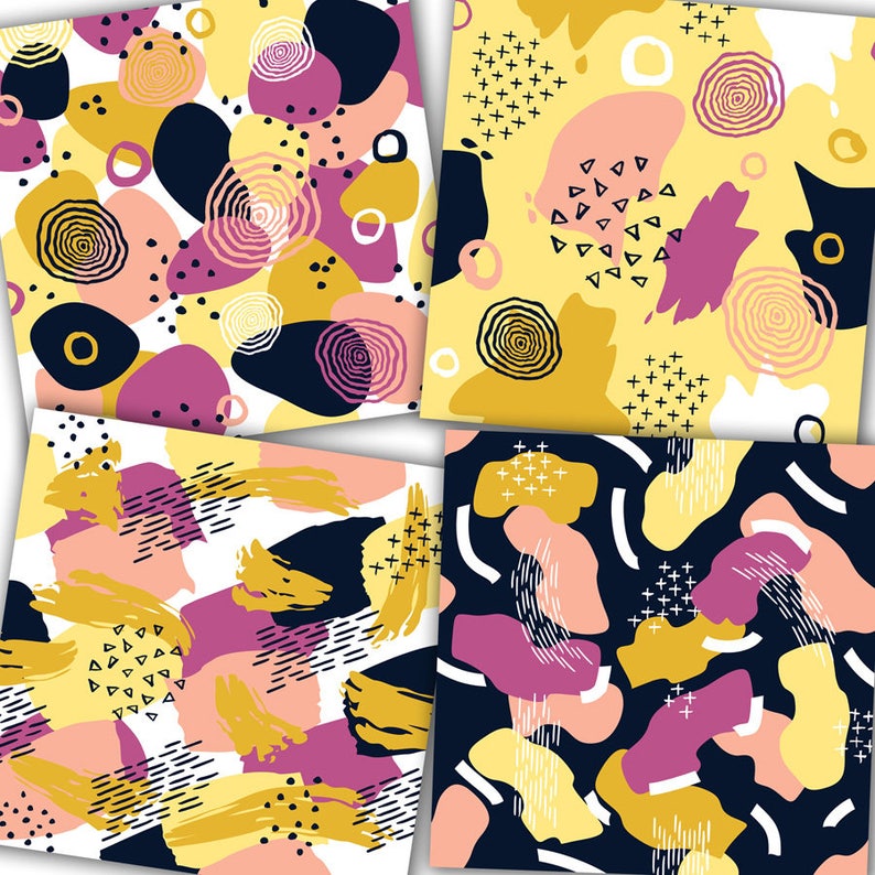 Abstract Modern Digital Paper Abstract Backgrounds Seamless - Etsy