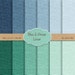 Linen Digital Paper Pack: blue and Green Linen | Etsy