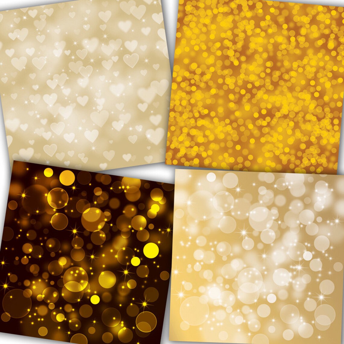 Gold and Silver Digital Paper: Gold and Silver | Etsy