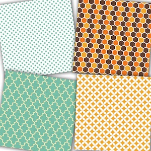 Geometric Digital Paper: "geometric" Scrapbook Paper, Geometric Design ...