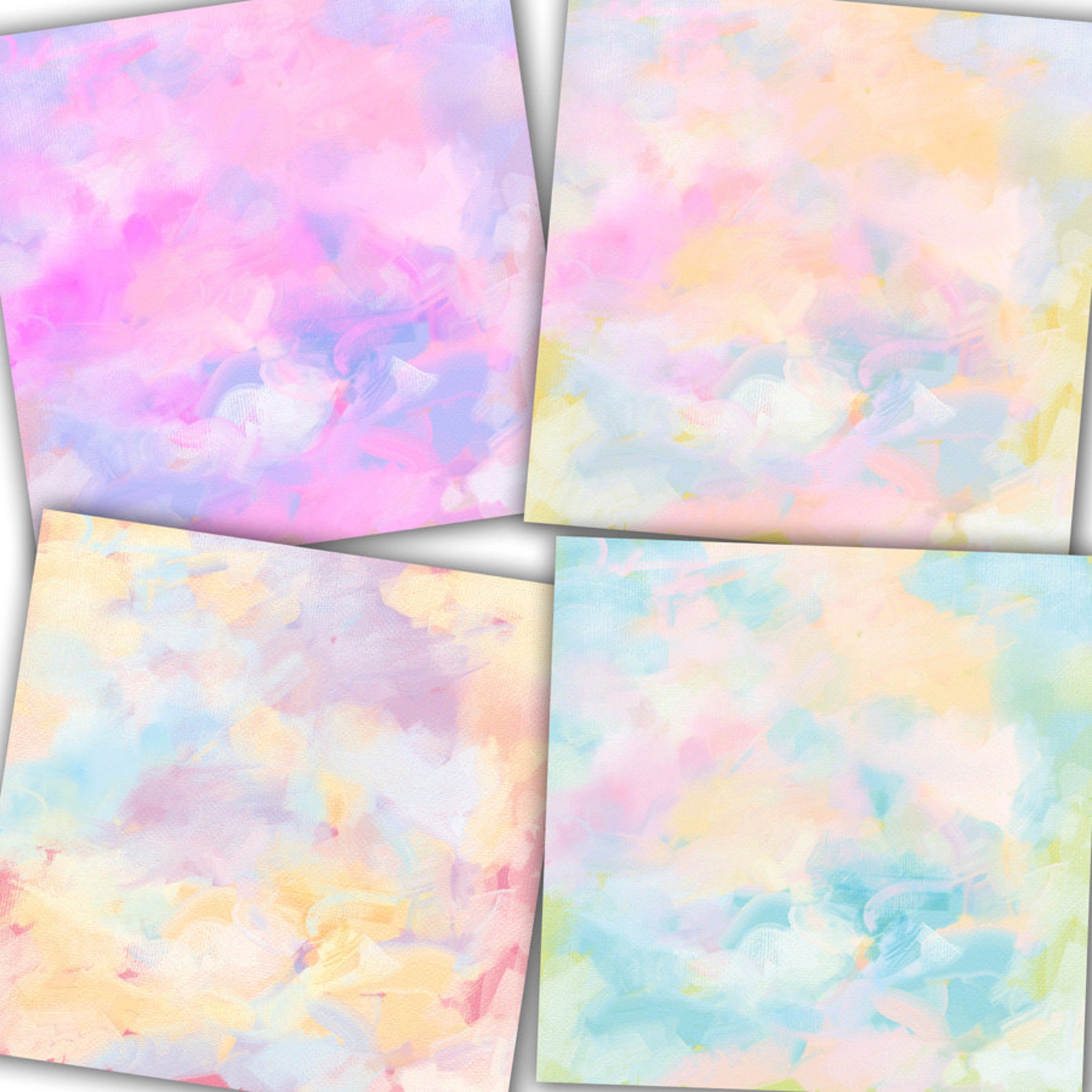 Canvas Digital Paper Pack: pastel Digital Paper - Etsy